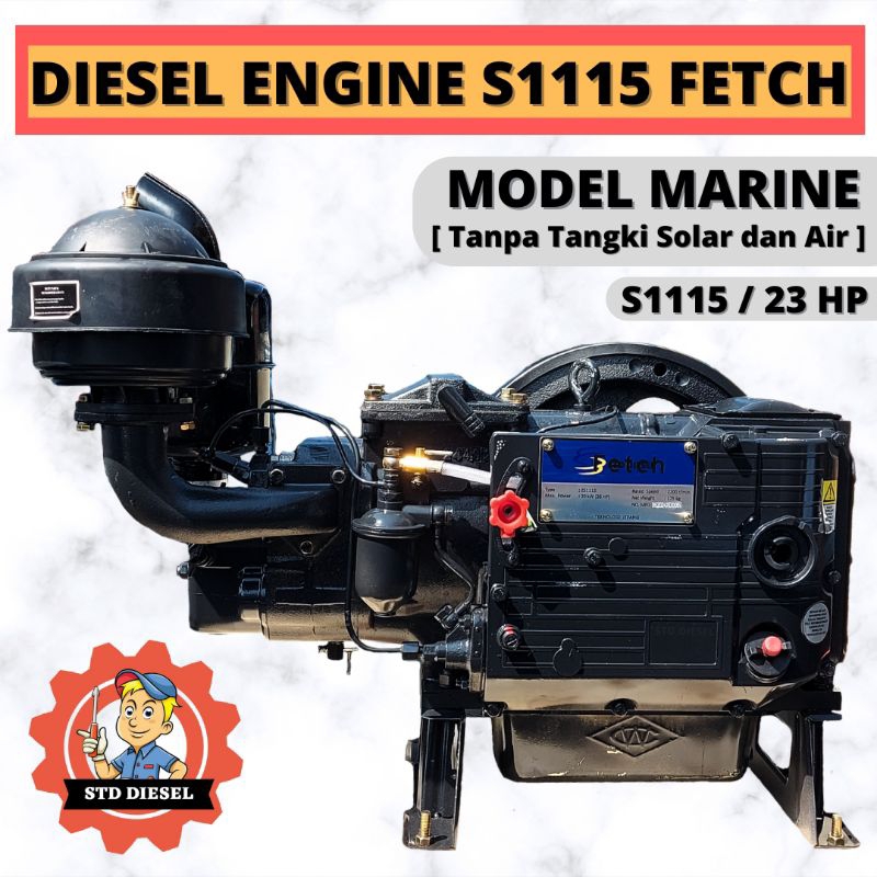 Jual DIESEL ENGINE S1115 ZS1115 MERK FETCH MESIN DIESEL MODEL MARINE KAPAL TANPA TANGKI 23 24 26 ...