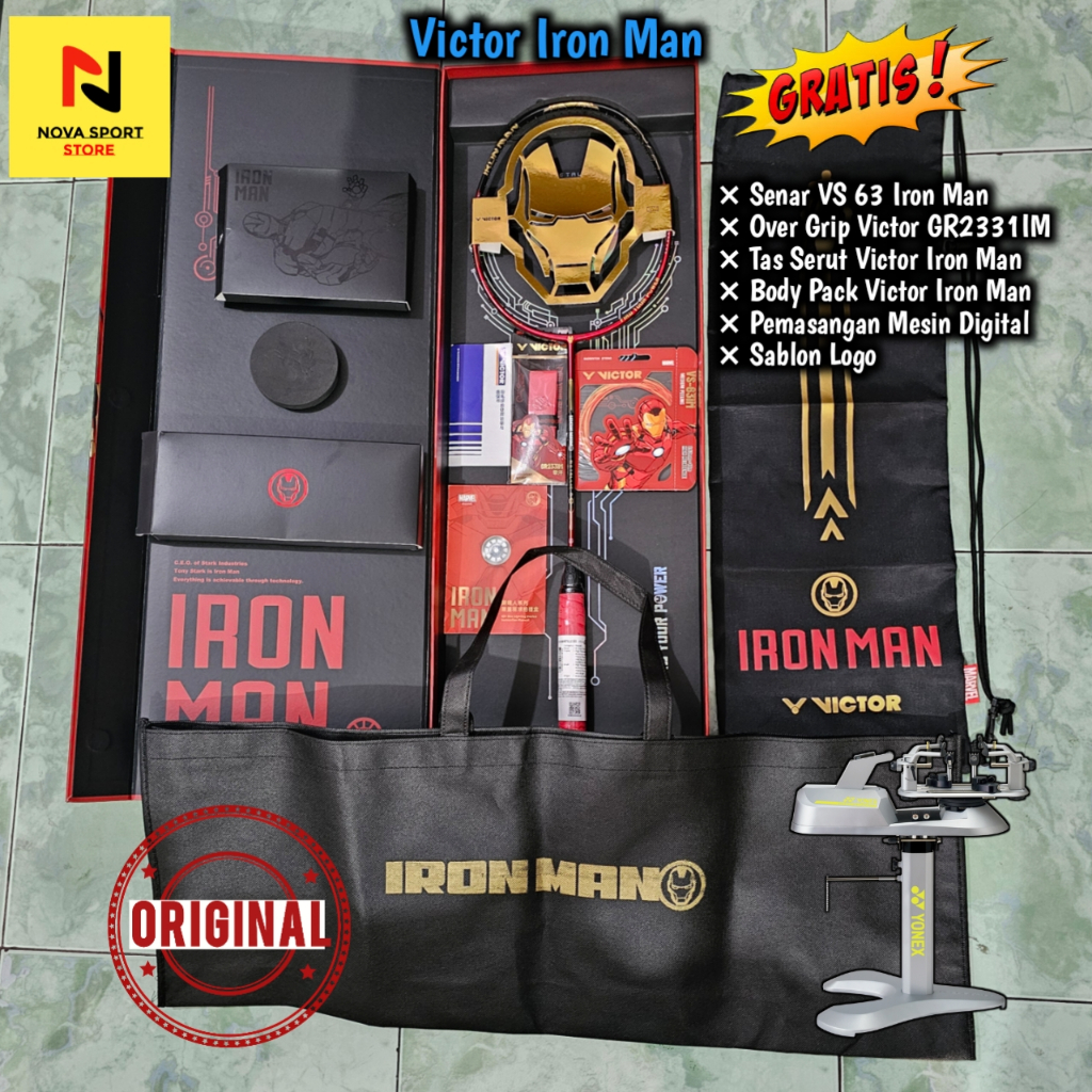 Jual Raket Badminton Victor Iron Man Metallic - LIMITED EDITION ...