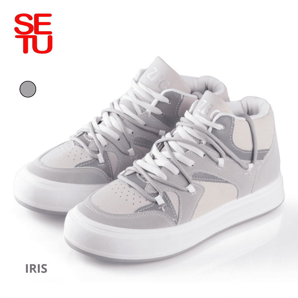 Jual SETU Iris Free Kotak Sepatu Sneakers Wanita Viral Korean Style ...