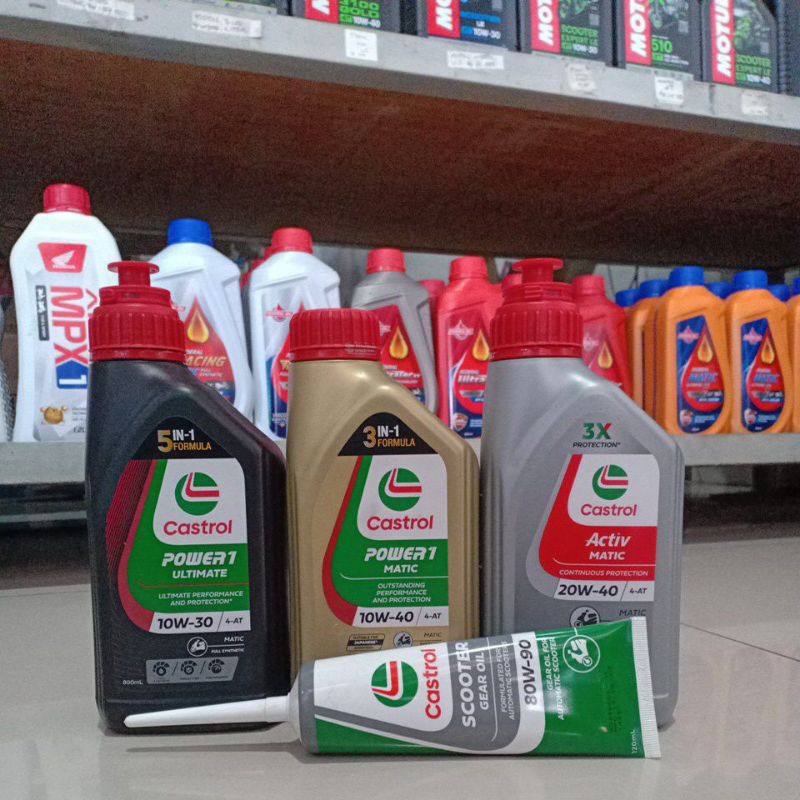 Jual Paket Hemat Oli Mesin Matic Castrol Matic dan Oli Gear Gardan ...