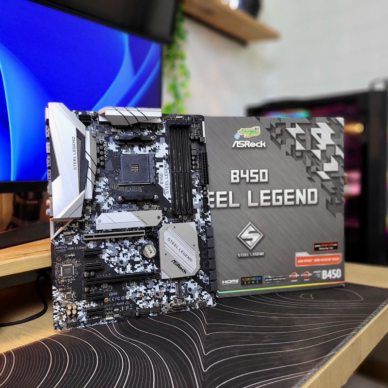 Jual ASRock B450 Steel Legend (AM4, AMD Promontory B450, DDR4, USB3.1 ...