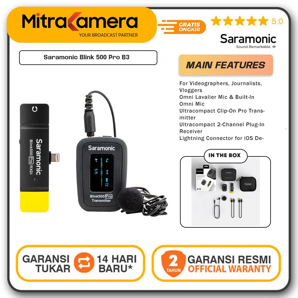 Jual Saramonic Blink 500 Pro B3 | Shopee Indonesia