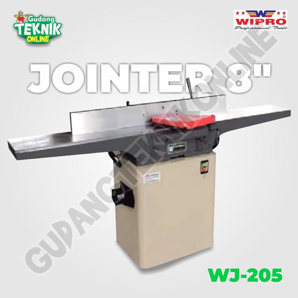 Jual Mesin Jointer Ketam Kayu 8" WJ200 WIPRO / Mesin Wood Jointer 8 Inch Perata Serut Lurus Siku ...