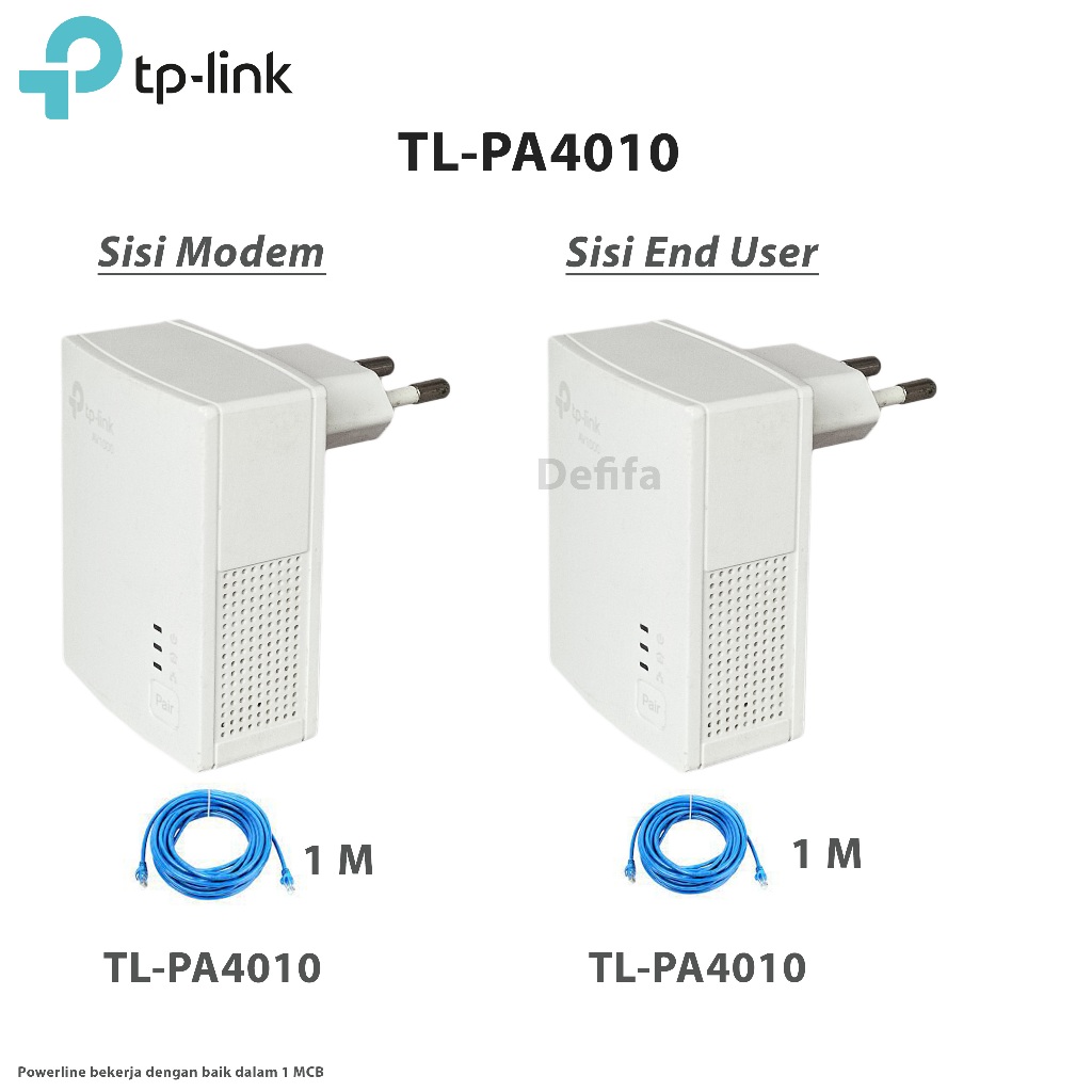 Jual TP-Link TL-PA4010 AV600 Nano Powerline Adapter KIT Up to 500 Mbps ...