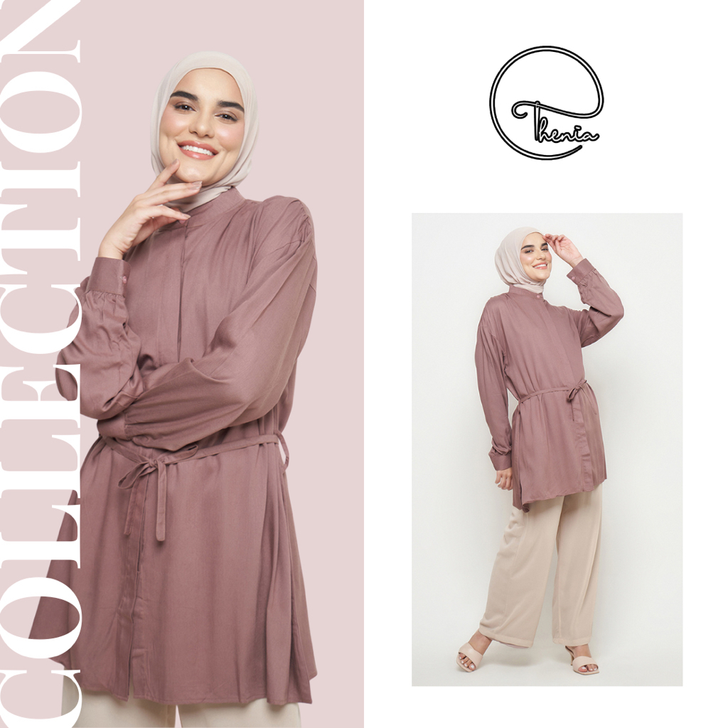 Jual DAANIA | TUNIC GAMIS KEMEJA RAYON WANITA LENGAN PANJANG by ETHENIA ...