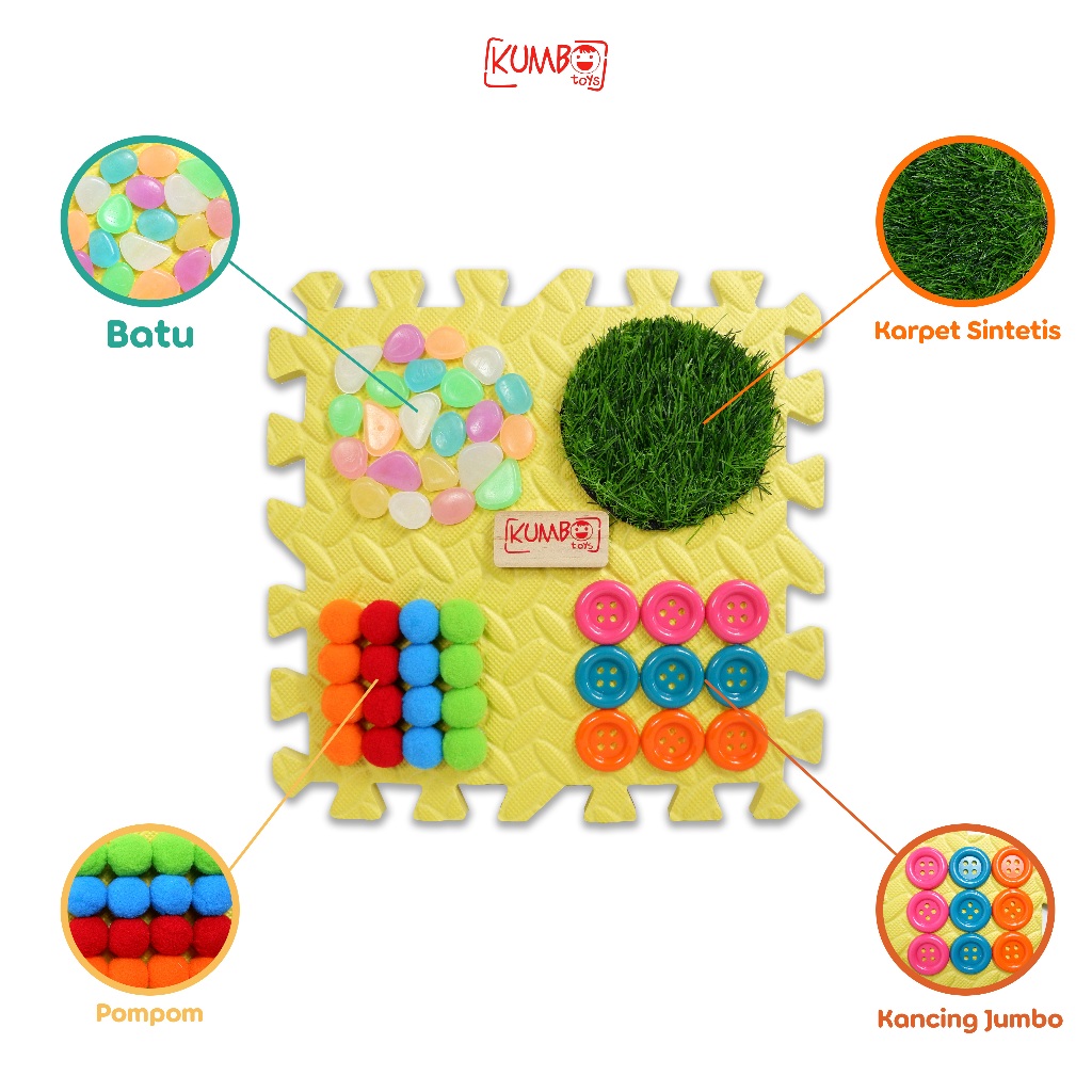 Jual Mainan Edukasi Anak Sensory Play Mat / EVAMat Montessori Anak Bayi ...