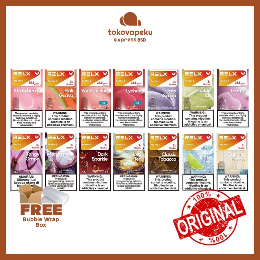 Jual CARTRIDGE RELX POD 3% 1.9ML RELX CATRIDGE RELX | Shopee Indonesia