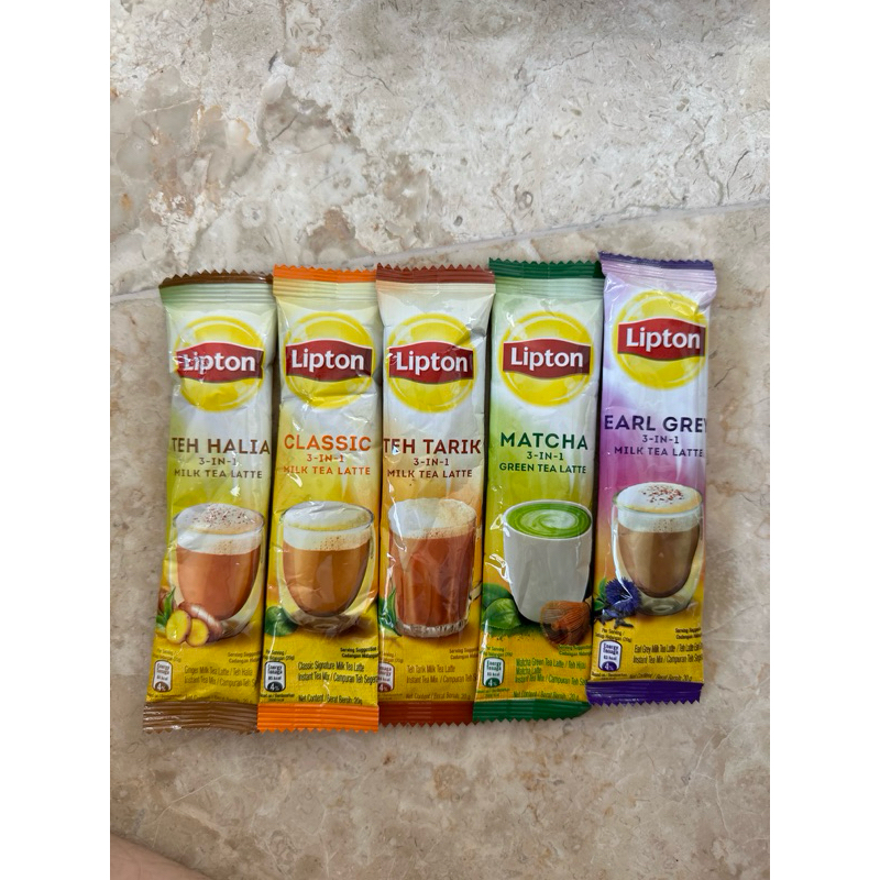 Jual [SACHET] LIPTON TEH HALIA TEA MILK TEA LATTE / EARL GREY / TEH ...
