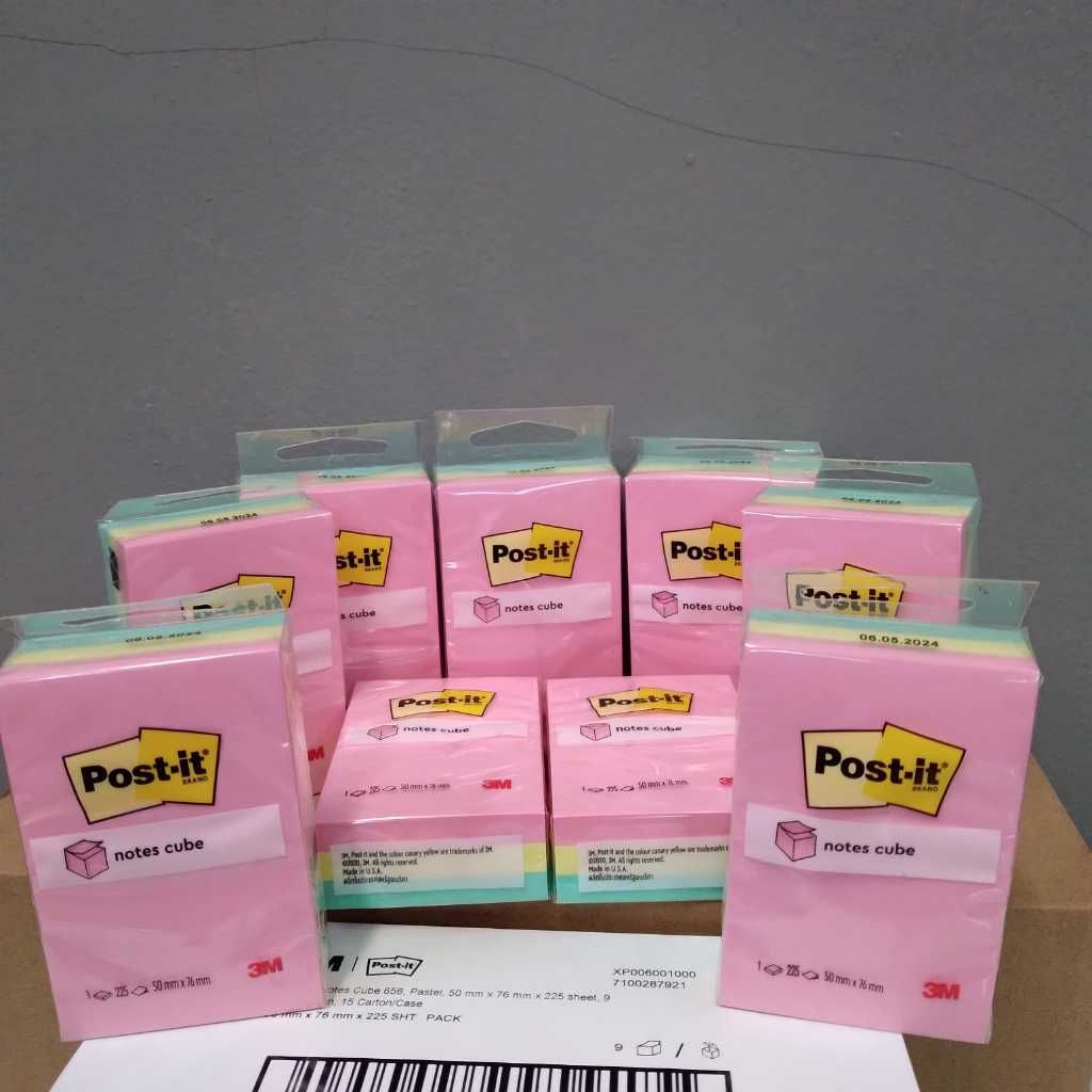 Jual 3M Post It Notes Cube 656 Pastel 50mm x 76mm | Shopee Indonesia