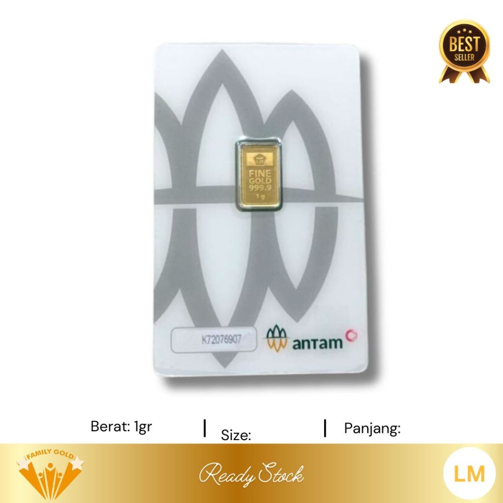 Jual Logam Mulia Gold Merk Variasi Berat 1 Gram Family Gold | Shopee ...