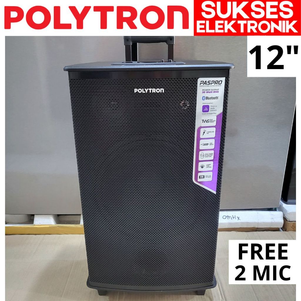 Jual SPEAKER PORTABLE POLYTRON 12 IN PASPRO-12F6 / SALON CAS MEETING ...