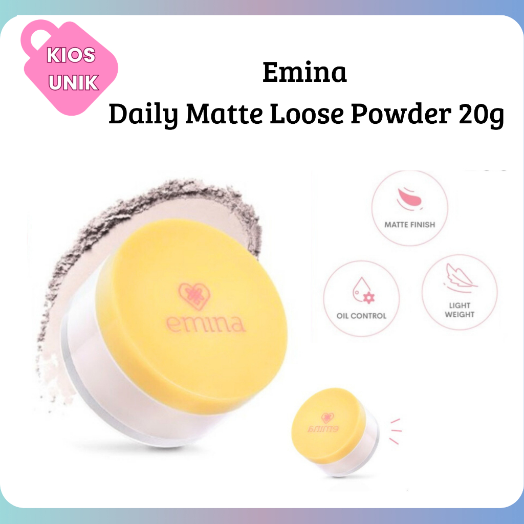 Jual Emina Daily Matte Loose Powder 20g | Bedak Tabur | Shopee Indonesia