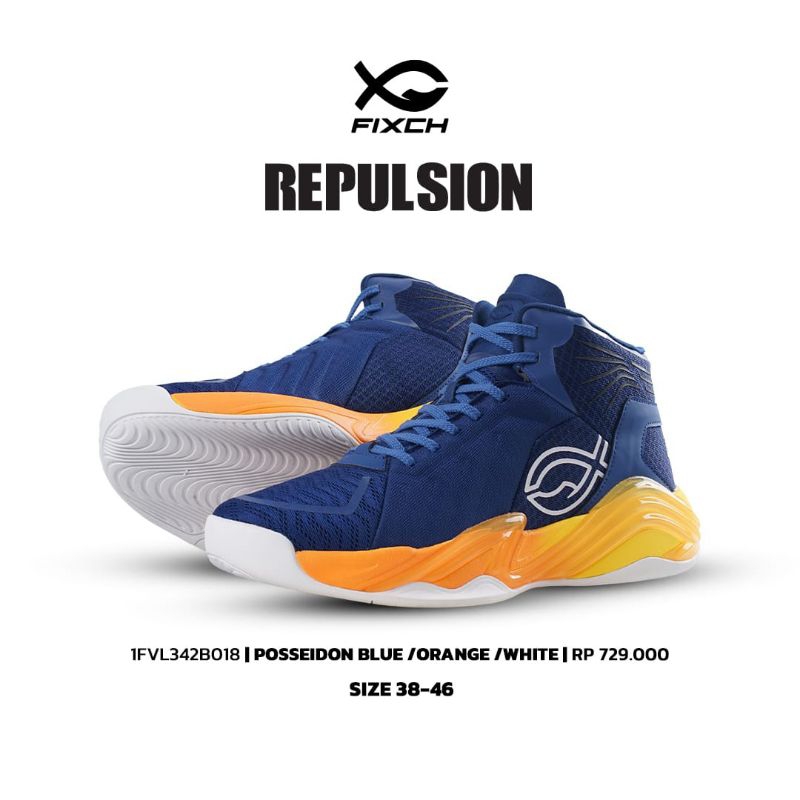 Jual FIXCH SEPATU VOLI/VOLLEY ORIGINAL REPULSION - POSSEIDON BLUE ...