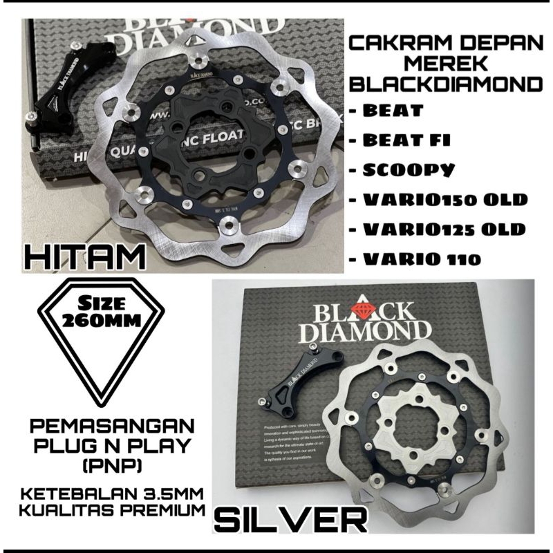 Jual DISC BRAKE BLACK DIAMOND PIRINGAN CAKRAM BLACK DIAMOND DISC DEPAN ...
