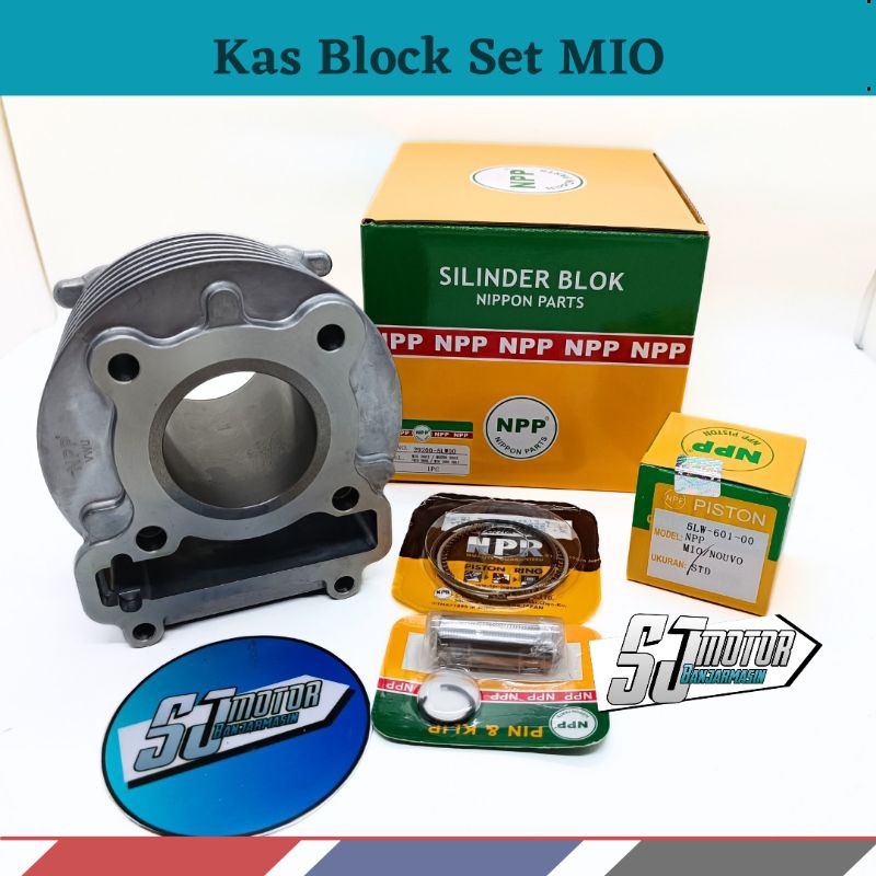 Jual Paket Kas Block Cylinder Piston Set NPP (MI0) Mio Smile Sporty Mio Soul / Karbu Nouvo ...