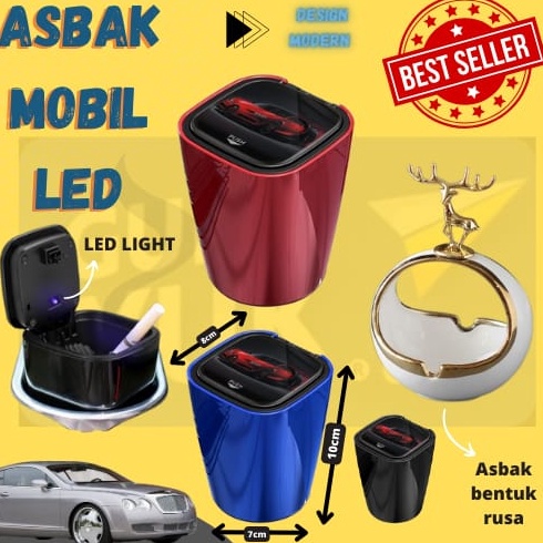 Jual PRODUCT TERKECE Asbak Mobil LED Tempat Puntung RokokAsbak Rokok ...