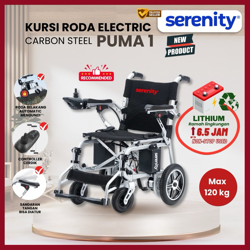 Jual Kursi Roda Elektrik Puma 1 Serenity | Shopee Indonesia
