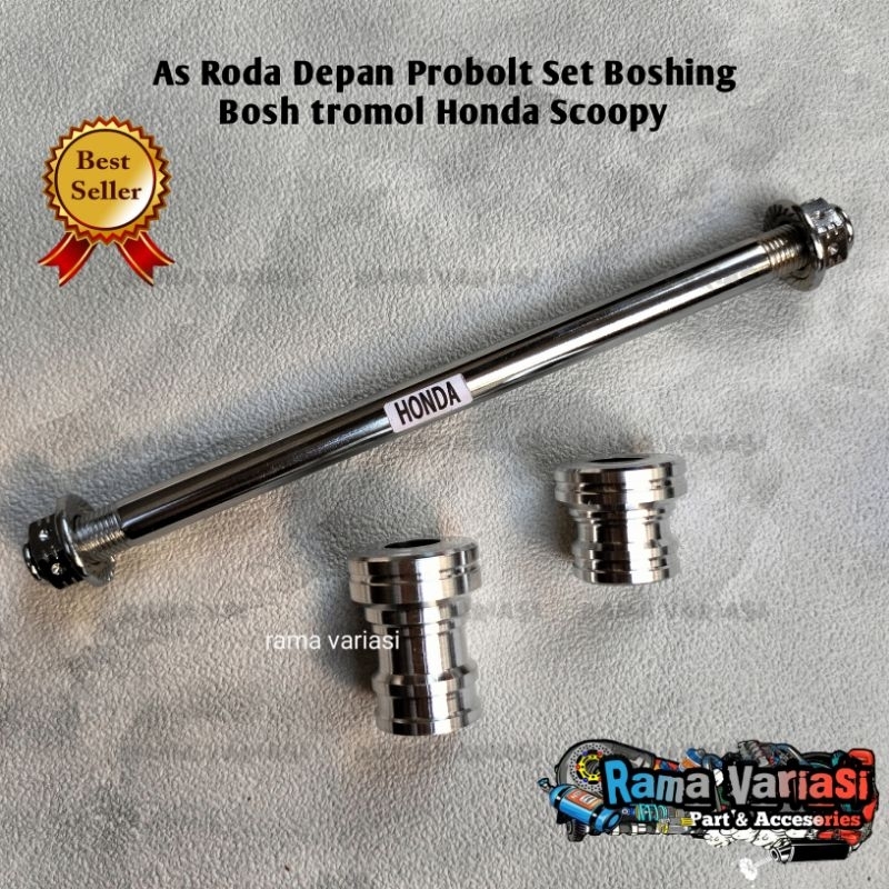 Jual As Roda Depan Probolt Set Boshing Bosh tromol Honda Scoopy PNP ...