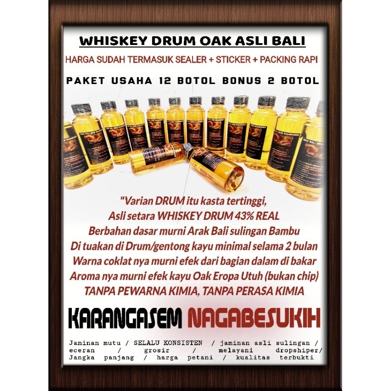 Jual [paket drum kecil] isi 12+2 botol 260ml DRUM herbal naga besukih ...