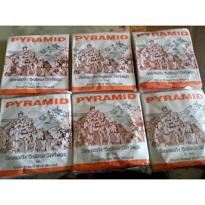 Jual senar gitar Akustik pyramid murah !!! lusinan isi 12 pcs | Shopee ...