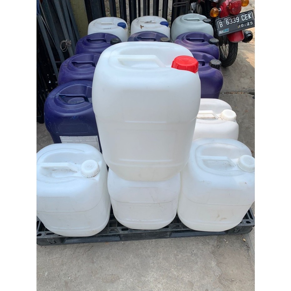 Jual Jerigen putih 25kg jerigen putih 25 liter drigen putih 25kg ...