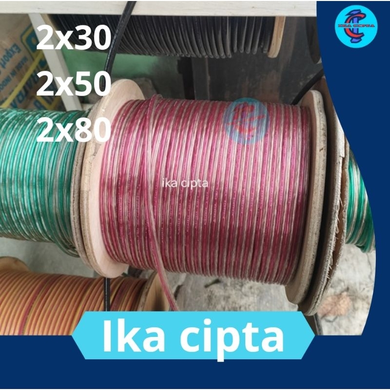 Jual kabel transparan per meter / kabel transparan 2x30/ kabel ...