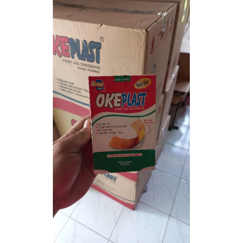 Jual OKEPLAST PLASTER 1 BOX ISI 100 LEMBAR | Shopee Indonesia