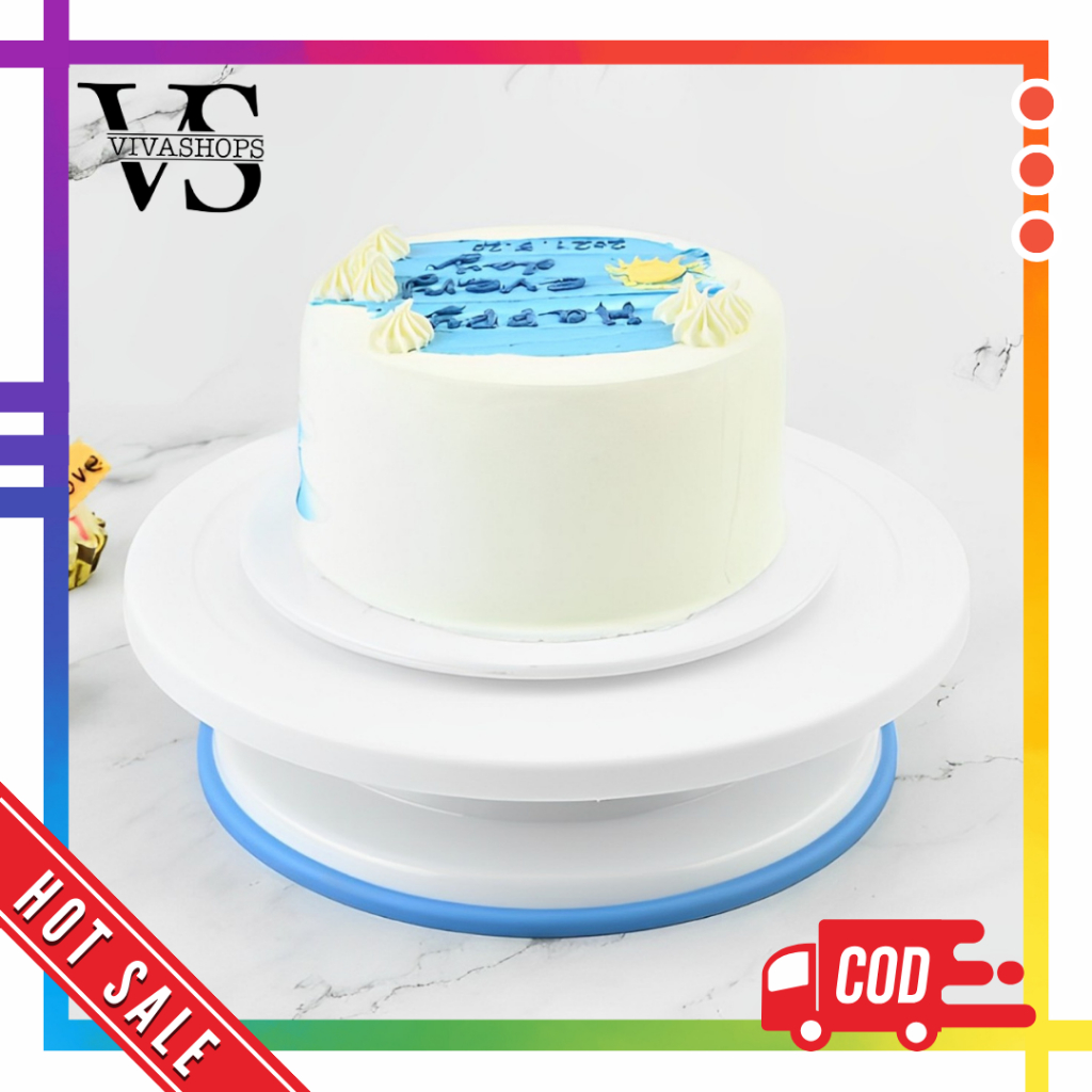 Jual Meja Kue Putar Turntable Cake Stand Alas Dekorasi Kue / Meja Putar ...