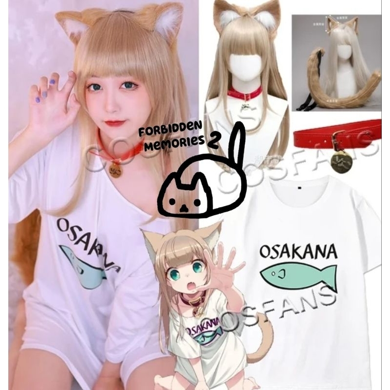 Jual FULLSET COSPLAY osakana neko DENGAN WIG | Shopee Indonesia