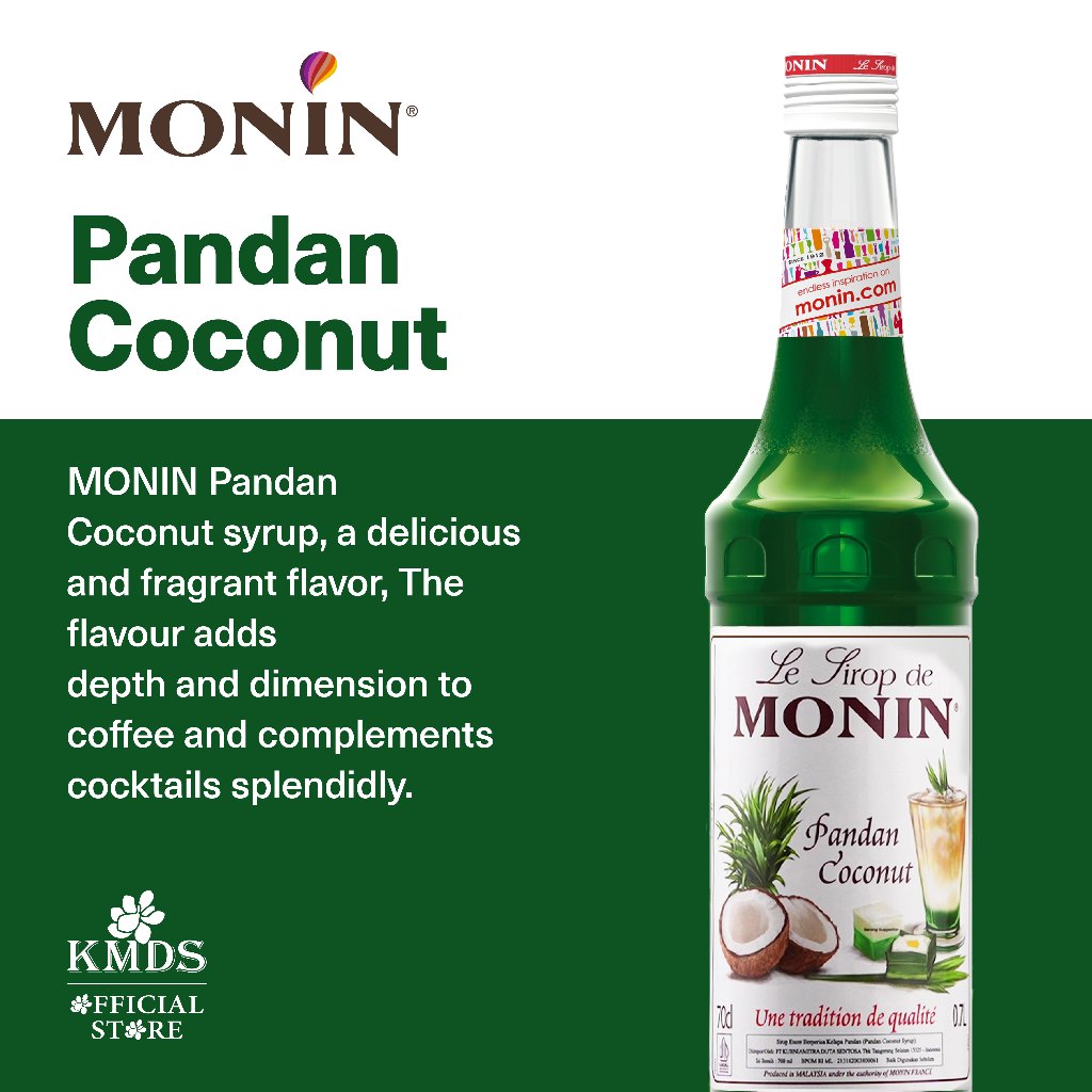 Jual MONIN Pandan Coconut (Cocopandan) Syrup 70 CL 700 ML | Shopee ...