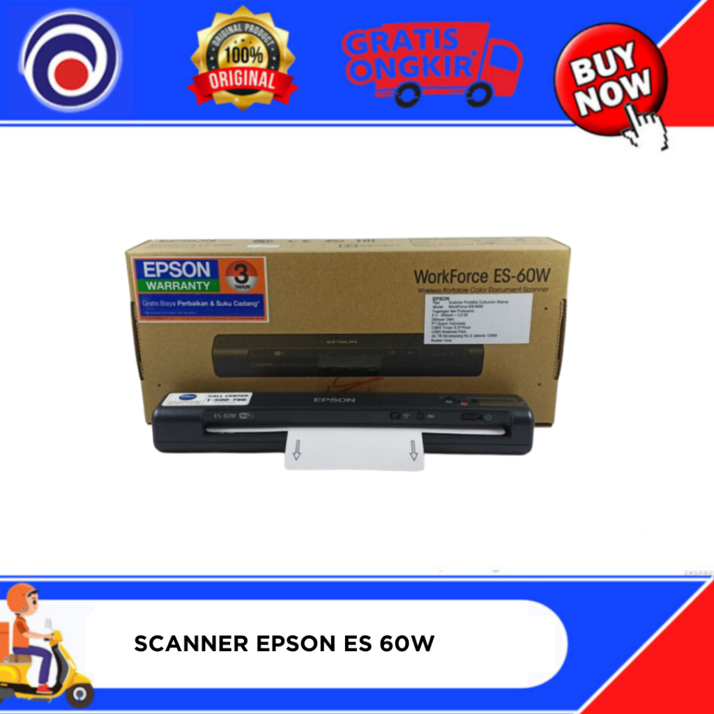 Jual SCANNER EPSON ES 60W PORTABLE | Shopee Indonesia