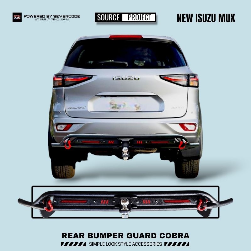 Jual Rear Bumper guard Towing Cobra Sevencode -New Isuzu Mux | Shopee ...