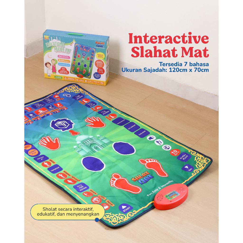 Jual Toy Studio Mainan Salat Mat Prayer Mat Muslim Smart Sajadah ...