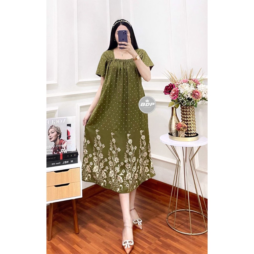 Jual Dianputri - Daster wanita Panjang Rayon Grade A Busui Resleting Depan | Daster chibi ...