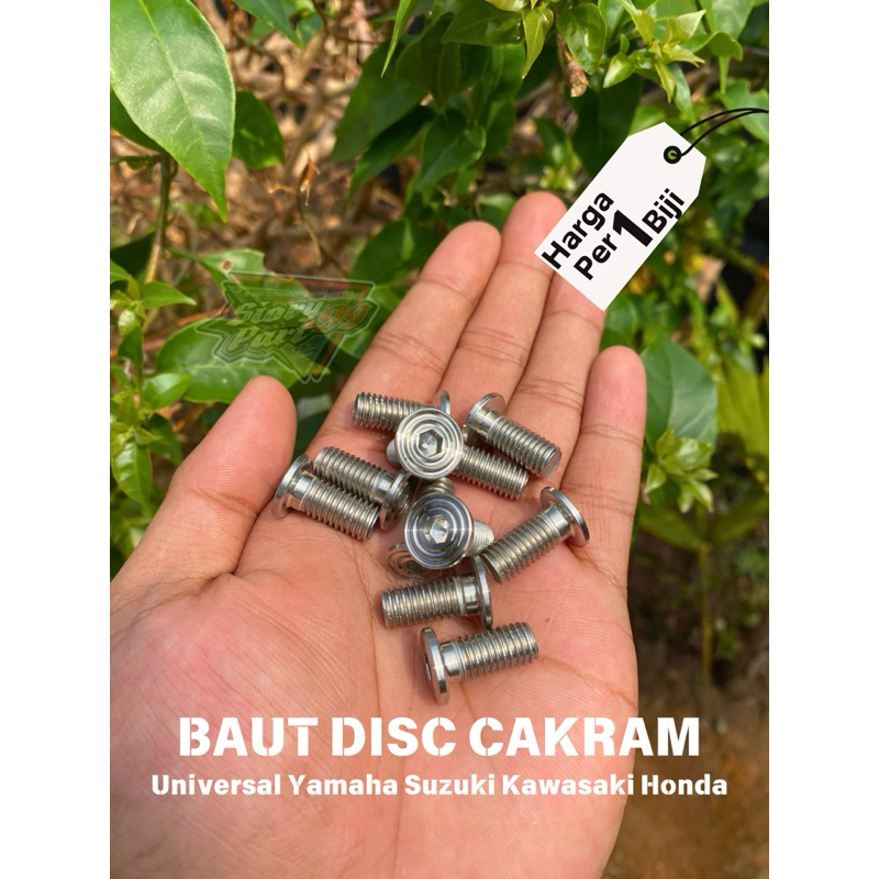 Jual BAUT DISC PIRINGAN CAKRAM STAINLESS SPIRAL PANJANG 2 CM DRAT 12 | Shopee Indonesia