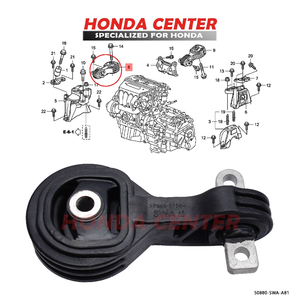 Jual Engine Mounting Gantungan Pangkuan Kanan Atas Crv Re Gen3 2007 2008 2009 2010 2011 2012 ...
