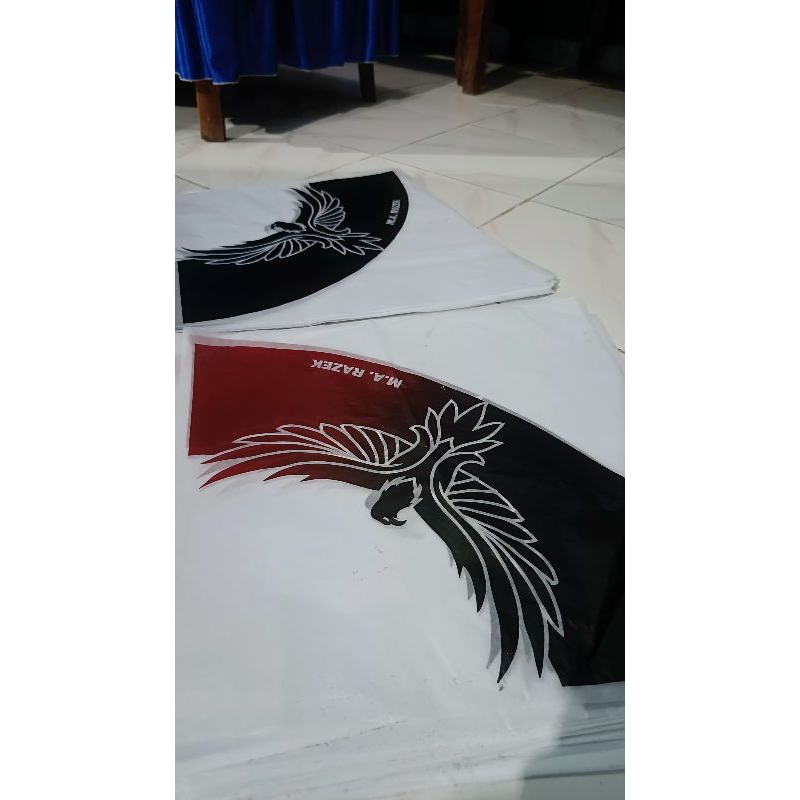 Jual kertas layangan sembur minyak putih 100pcs/kertas putih motif ...