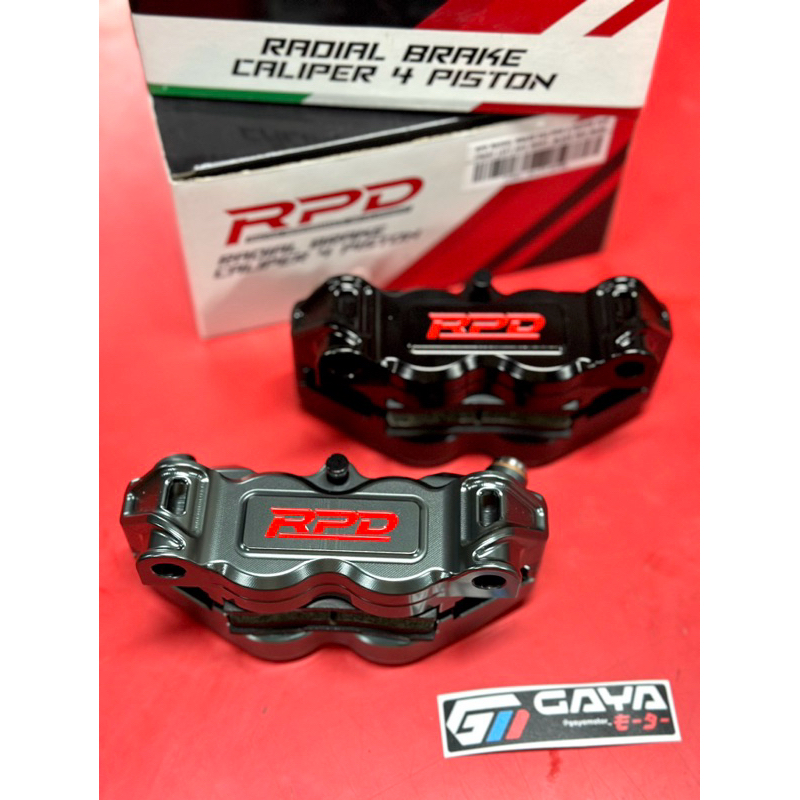 Jual Kaliper Rem Depan RPD Brake Caliper Front Radial 4 Piston Left & Right Pitch 100 | Shopee ...
