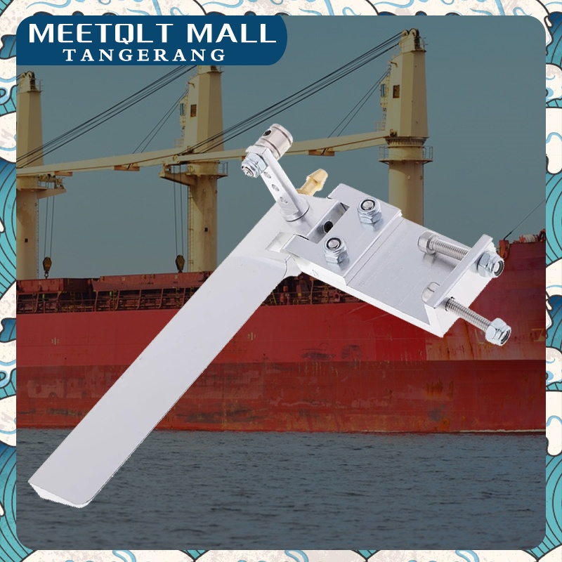 Jual Rc Boat Rudder Silver/Tfl Metal Rudder For Middle 75mm 95mm/Boat ...