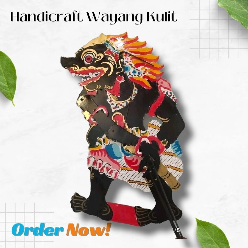 Jual wayang kulit kertas mainan Buto RAMBUT GENI/BABRAH,-+57cm | Shopee ...
