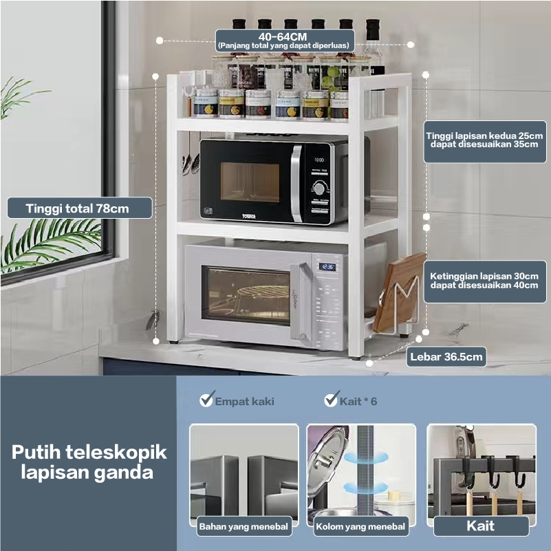 Jual Damaindah Rak Dapur / Meja Dapur / Meja Kompor 2 Tungku / Lemari ...