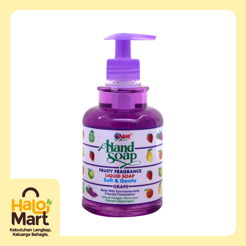 Jual YURI HAND SOAP BOTOL GRAPES PCS/410ML | Shopee Indonesia