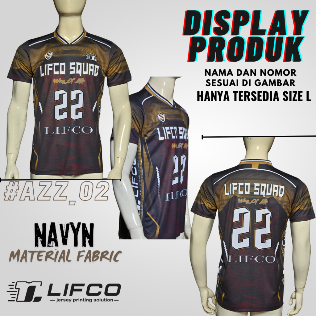 Jual LIFCO JERSEY DISPLAY PRODUK SIZE L ORIGINAL (EX FOTO PRODUK ...