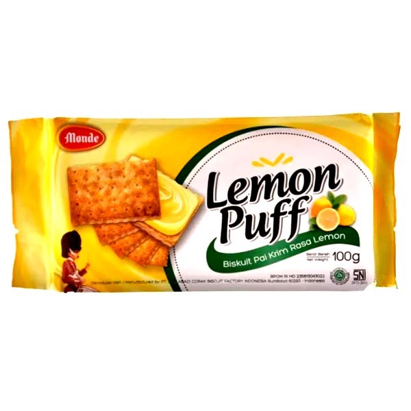 Jual Monde Lemon Puff 100 g | Shopee Indonesia