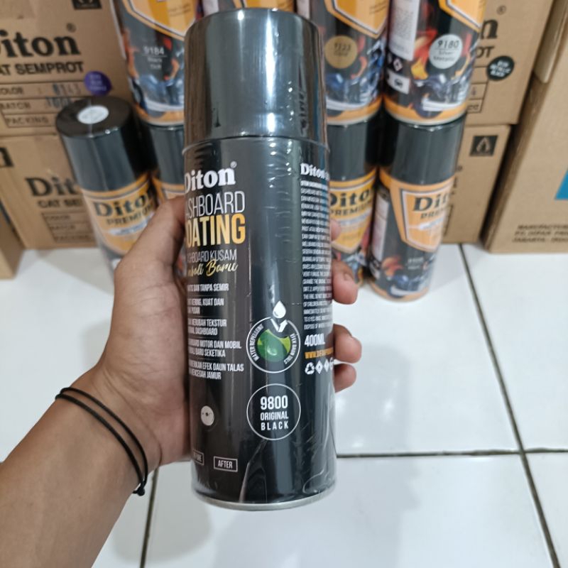 Jual Cat Semprot Diton 400cc 9800 Dasboard Coating Dashboard Hitam ...