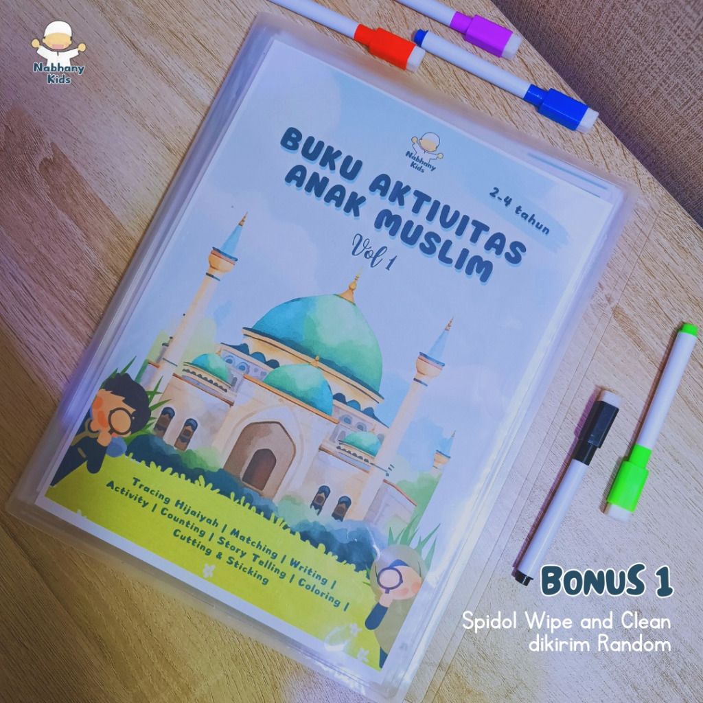 Jual Worksheet Buku Aktivitas Anak Muslim, Worksheet Hijaiyah Vol 1 ...