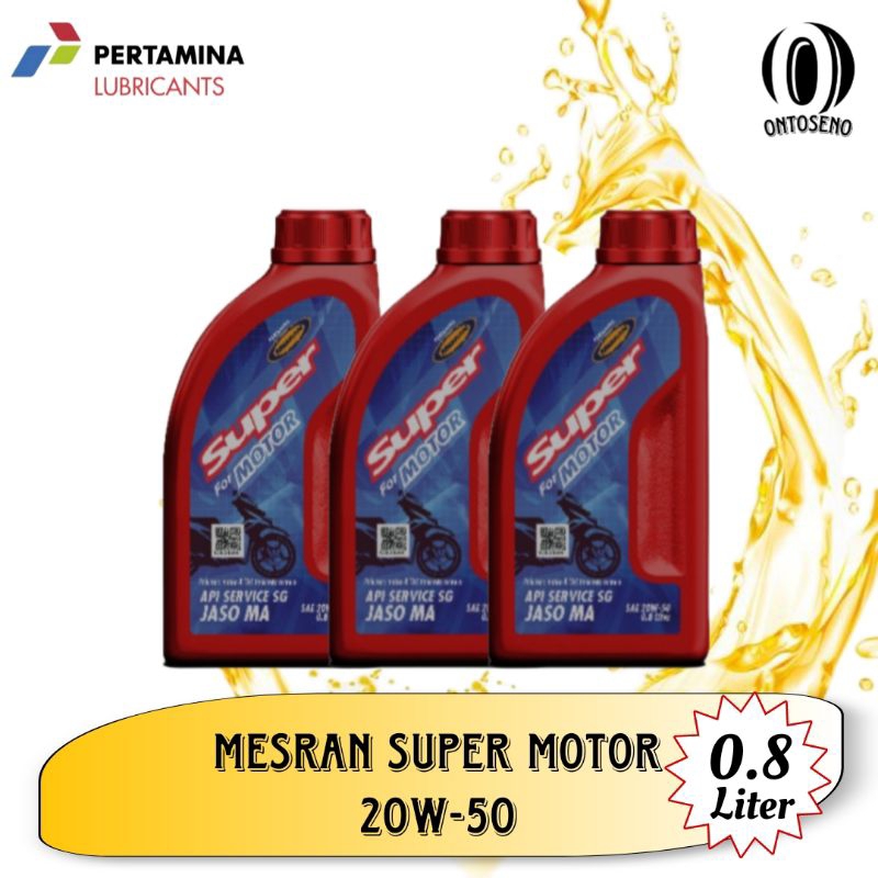 Jual Mesran Super Motor 20W-50 0.8 Liter | Shopee Indonesia