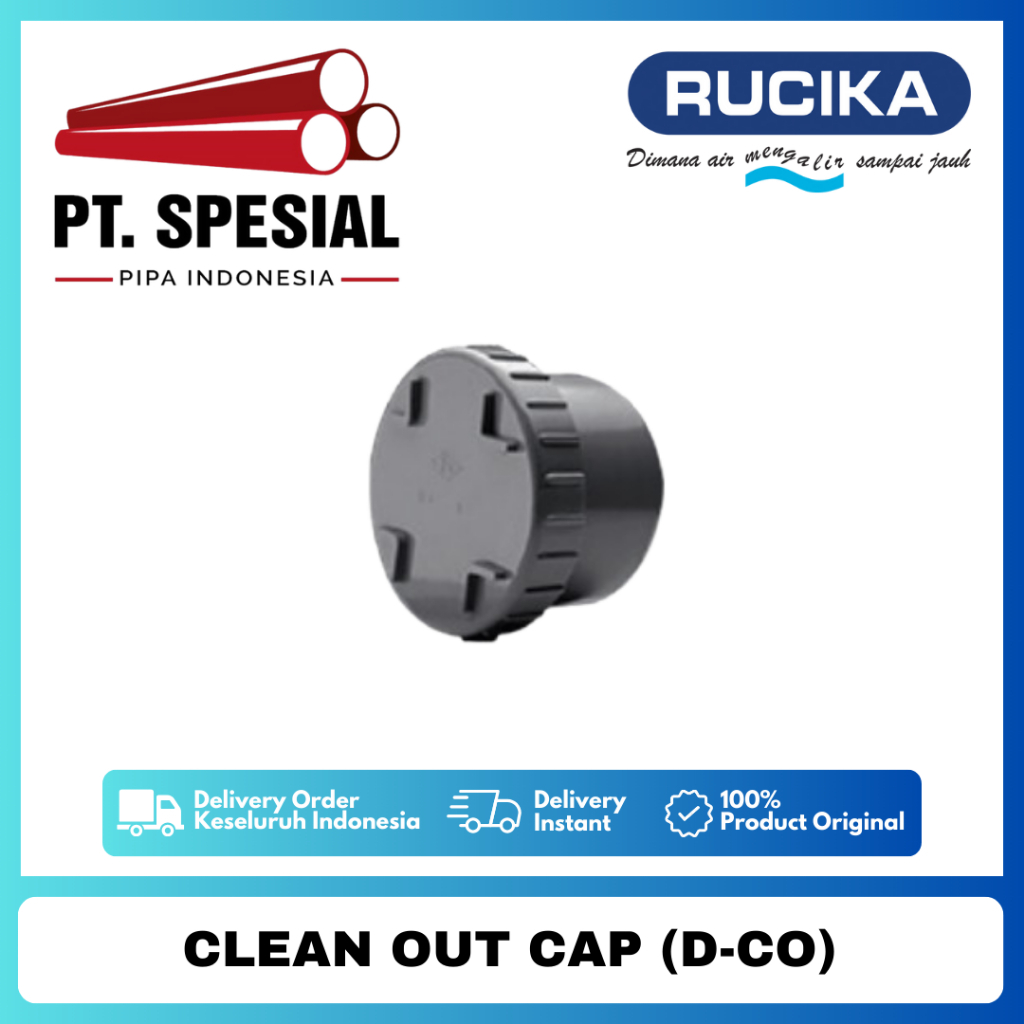 Jual Clean Out With Cap D 4 Inch PVC Rucika / Clean Out D Rucika ...