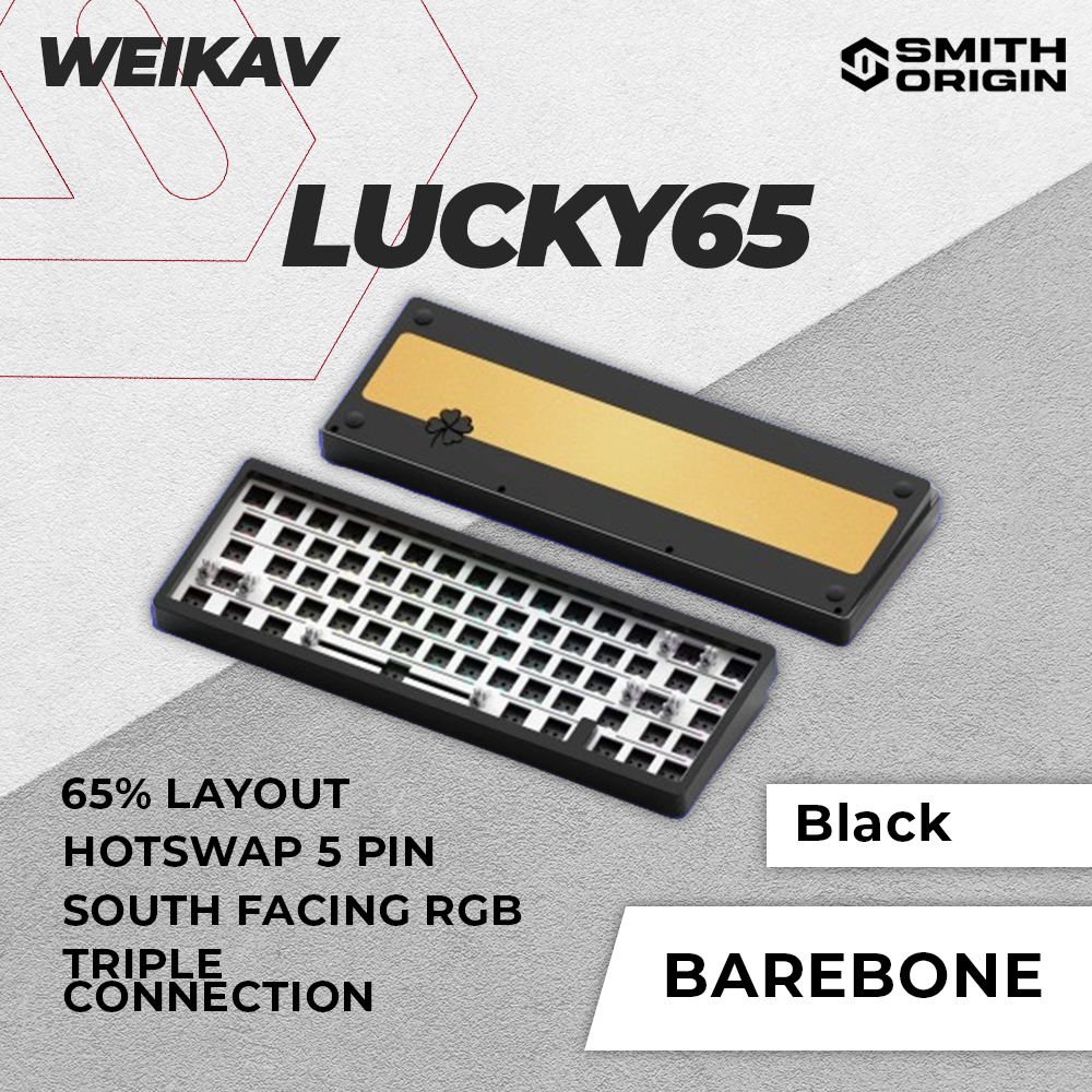 Jual WEIKAV Lucky65 Barebone Wireless RGB Hotswappable Mechanical ...