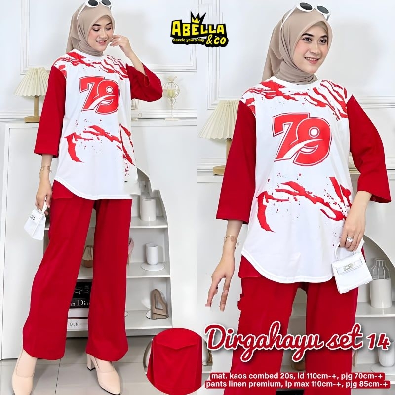 Jual (( JR_KIDS )) MERDEKA SETELAN BAJU DAN CELANA KULOT MERAH PUTIH // BAJU EDISI KEMERDEKAAN ...